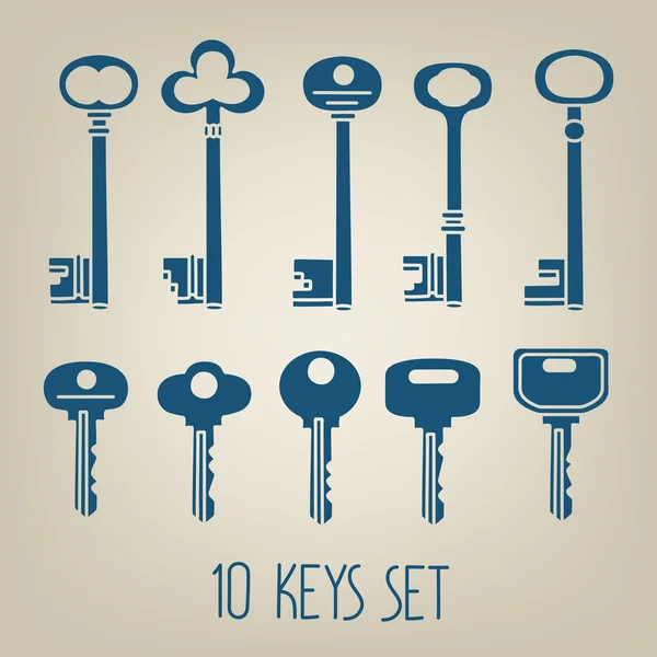 Key silhouettes pattern Stock Vector Image by ©masha_tace #60822113