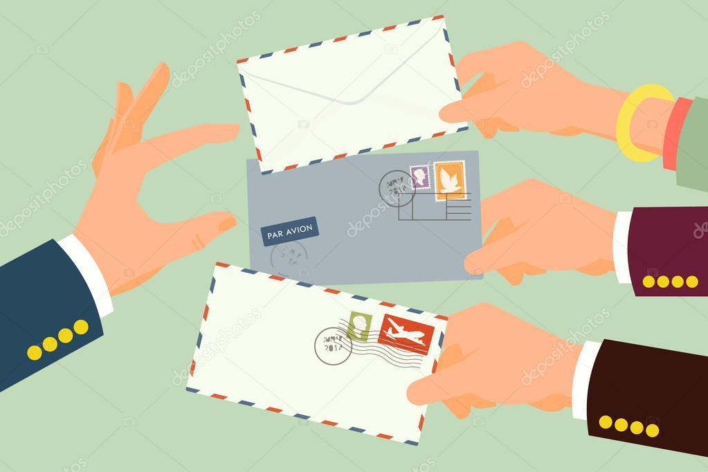 Correspondencia comercial . Vector de stock por ©masha_tace 60821143