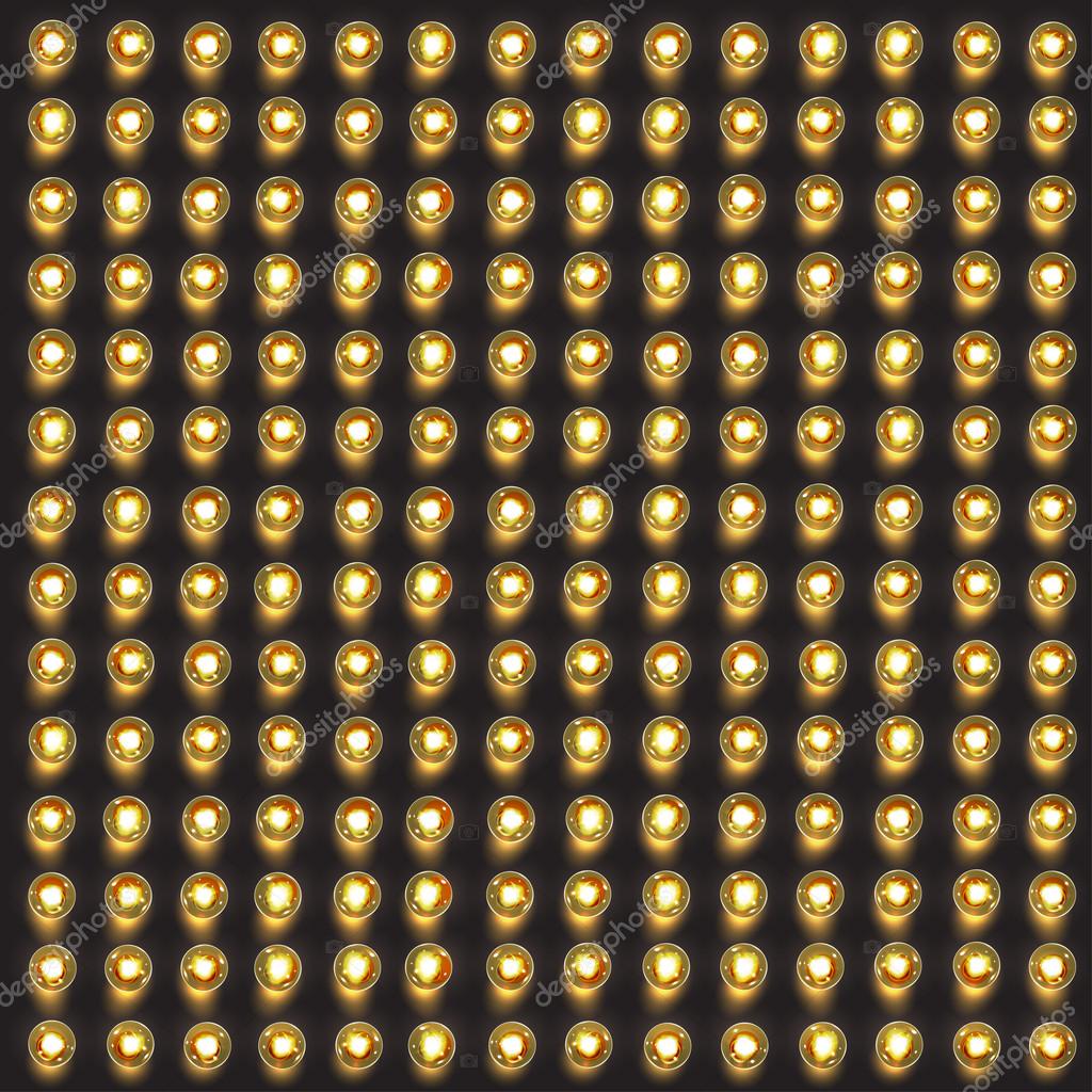 Panel de pared de bombillas que brilla vector, gráfico vectorial ...