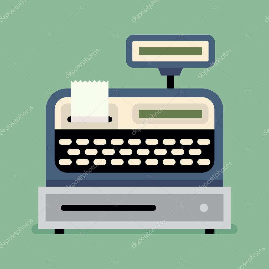 Cashier Machine Cartoon