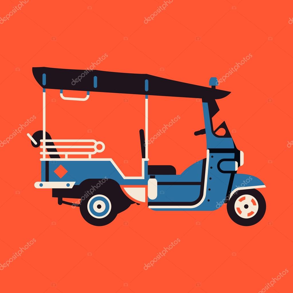 Tuk tuk three wheeled tricycle Stock Vector by ©masha_tace 63560469 Tuk tuk three wheeled tricycle Stock Vector by ©masha_tace 63560469