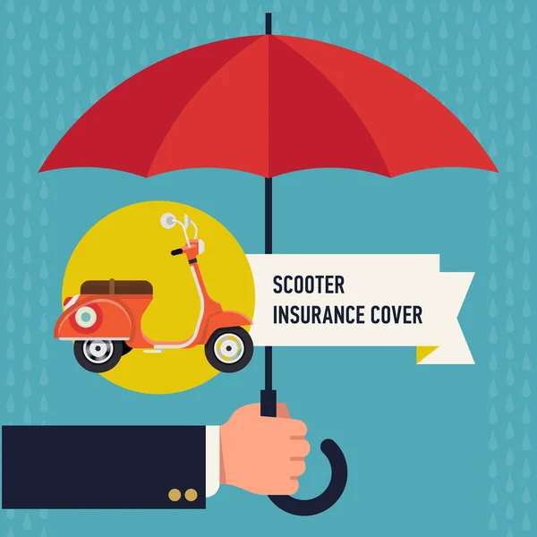 Business protection assurance with umbrella Stock Vector Image by ...