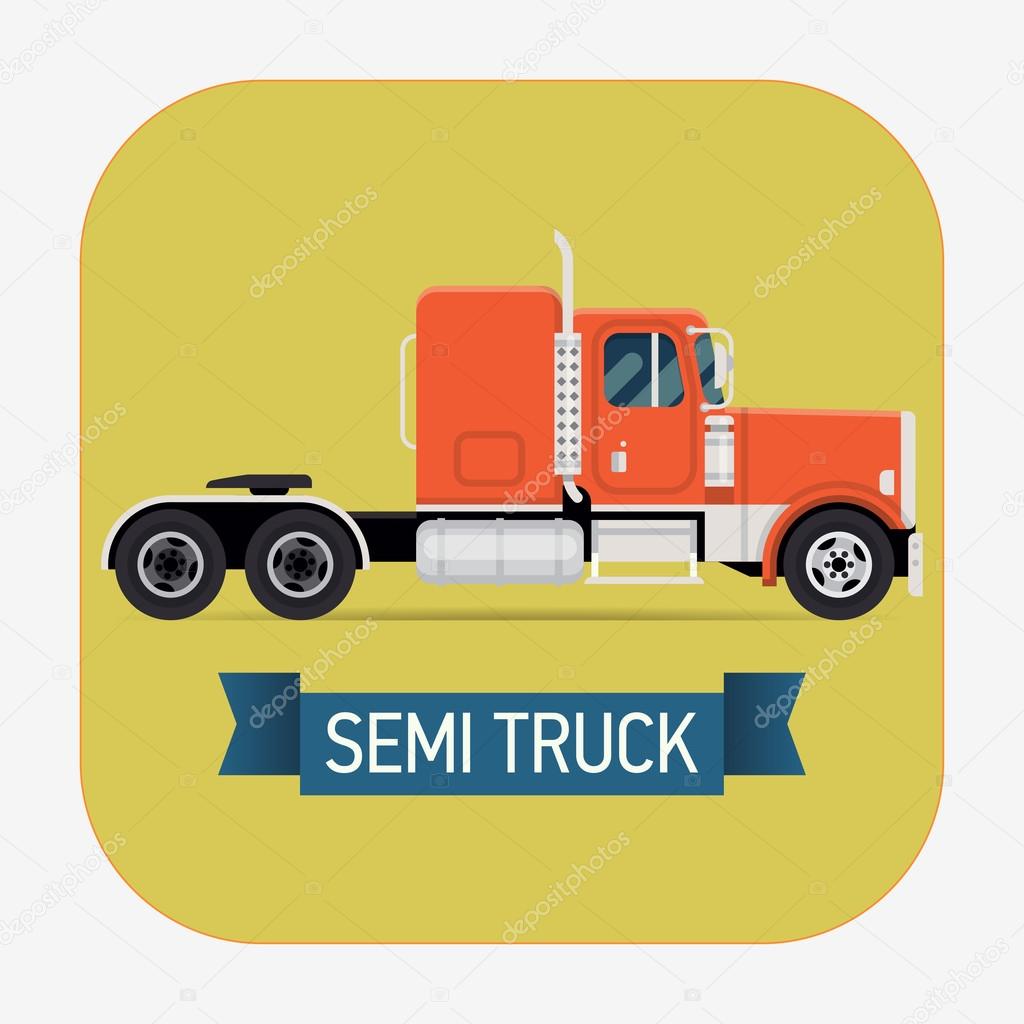 Cool semi truck Stock Vector by ©masha_tace 79017882
