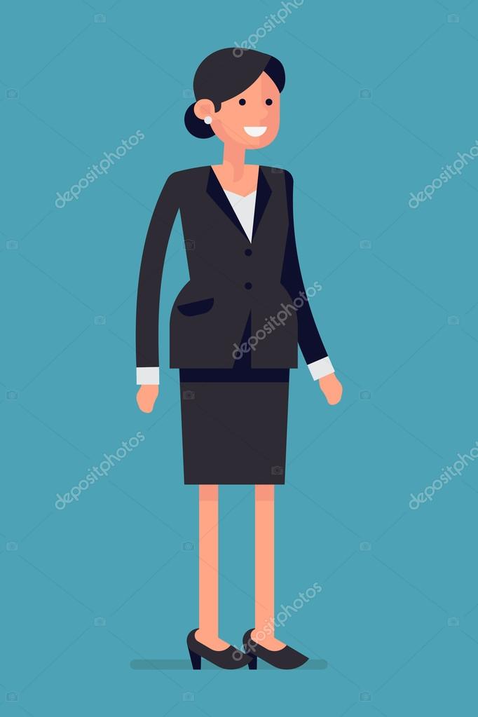 Female office worker character smiling — Stock Vector © masha_tace ...