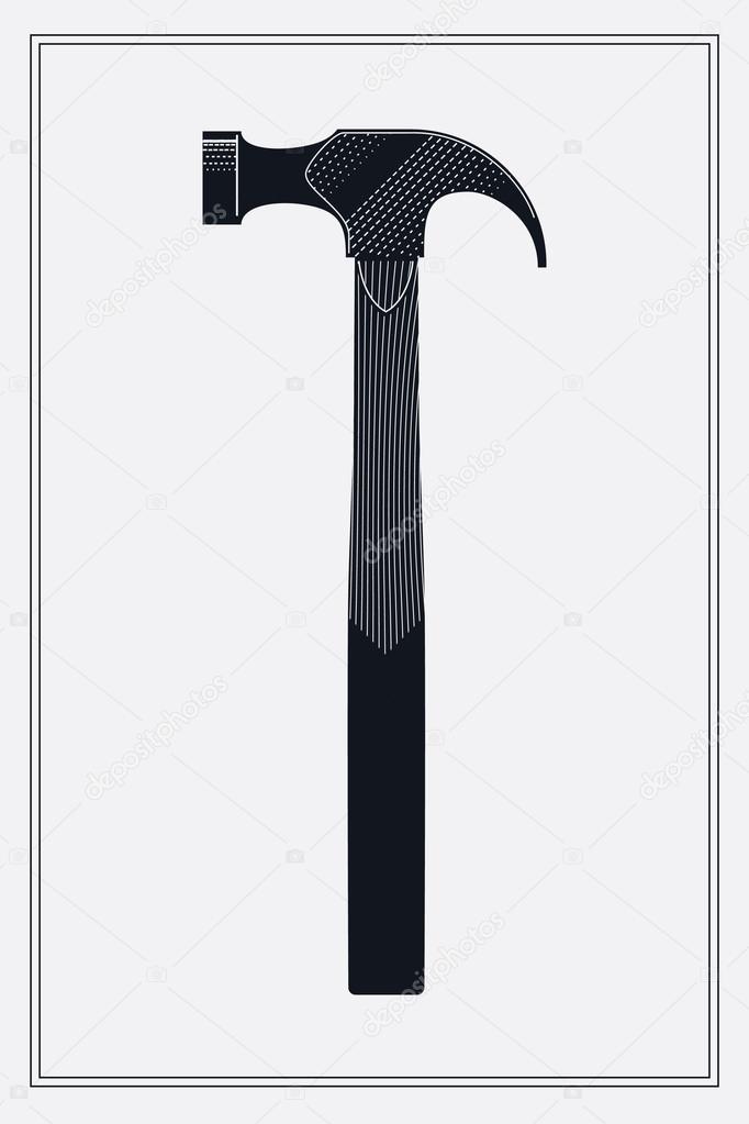 Hammer hand tool — Stock Vector © masha_tace #82222150