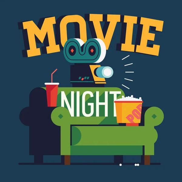 ᐈ Movie night posters stock vectors, Royalty Free movie night ...