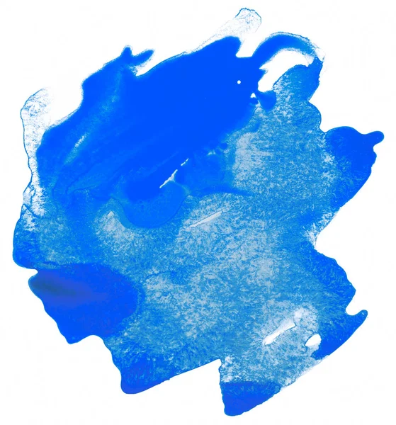 Blue Water Stains Paint Watercolor Stain Paper Texture White Background ...