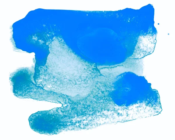 Blue Water Stains Paint Watercolor Stain Paper Texture White Background ...