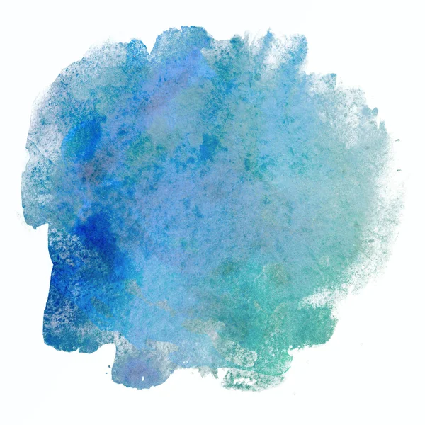 Blue Watercolor Stain Paint White Background Isolated Paint Texture ...