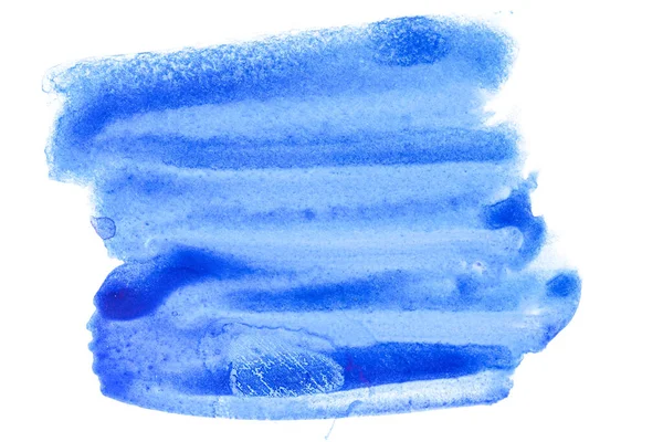 Blue Water Stains Paint Watercolor Stain Paper Texture White Background ...