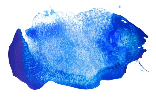 Blue Water Stains Paint Watercolor Stain Paper Texture White Background ...