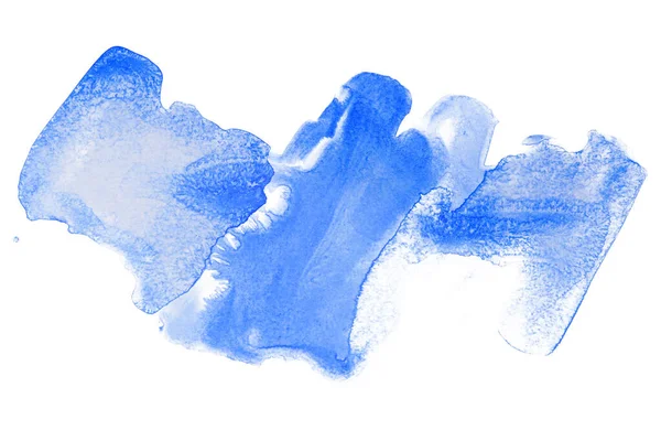 Blue Water Stains Paint Watercolor Stain Paper Texture White Background ...