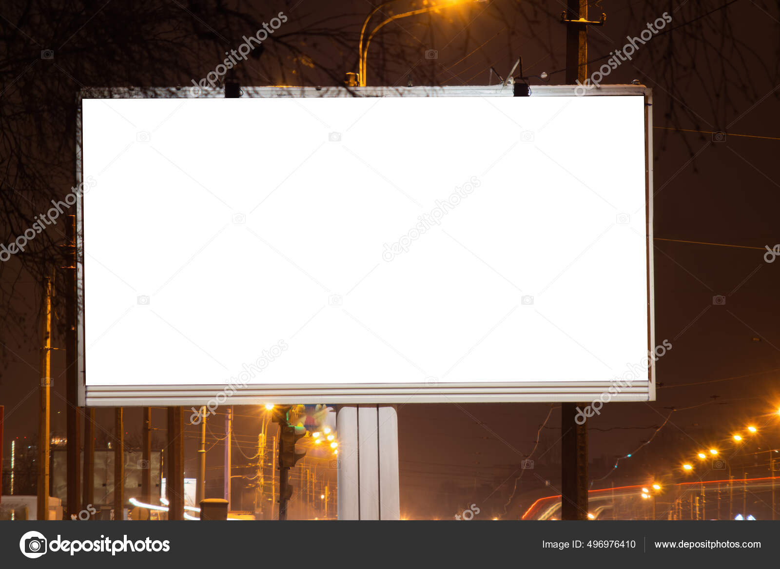 Billboard Screen Night — Stock Photo © livinskyalex #496976410