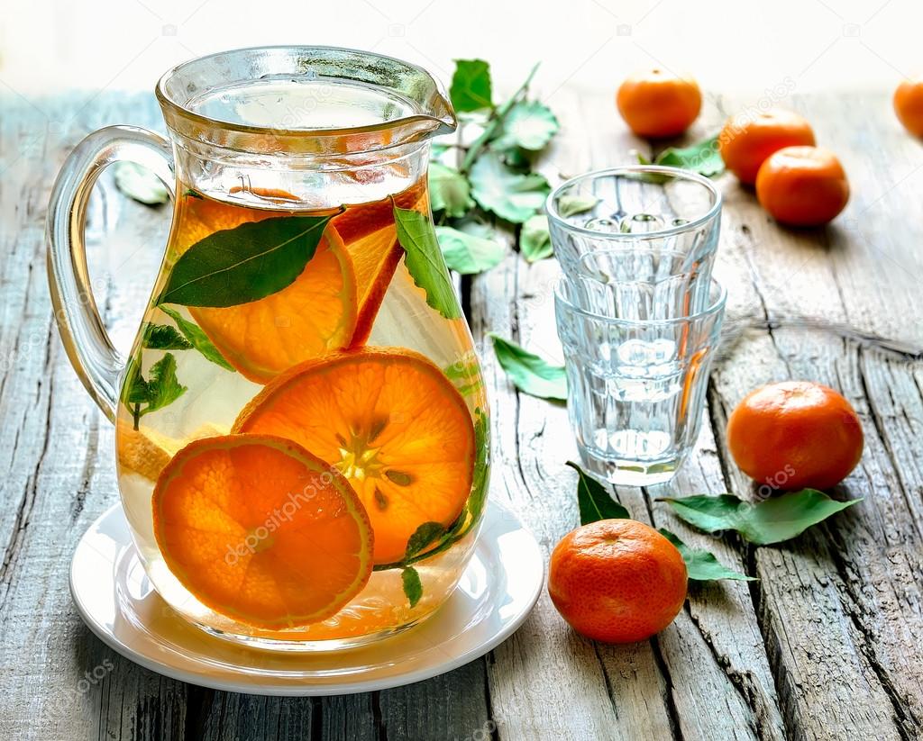 Citrus infused water Stock Photo by ©fortyforks 71729255