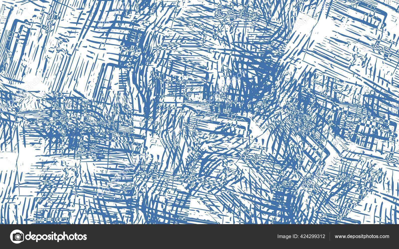 Blue Wall Vector Surface Rough Stripe Grain Stucco Backdrop ...
