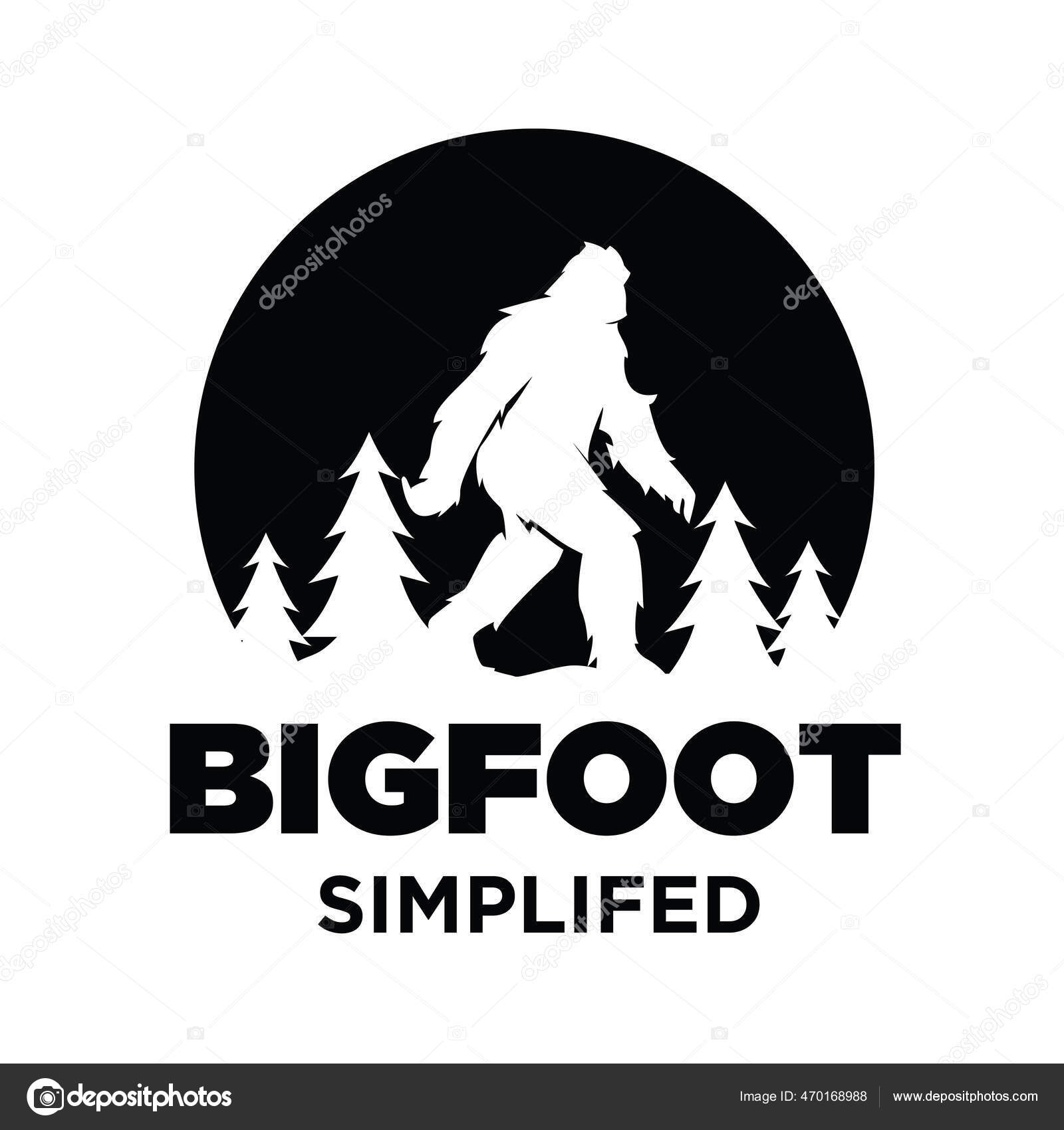 Premium Logo Big Foot Yeti Vector Icon Illustration Design Isolated ...