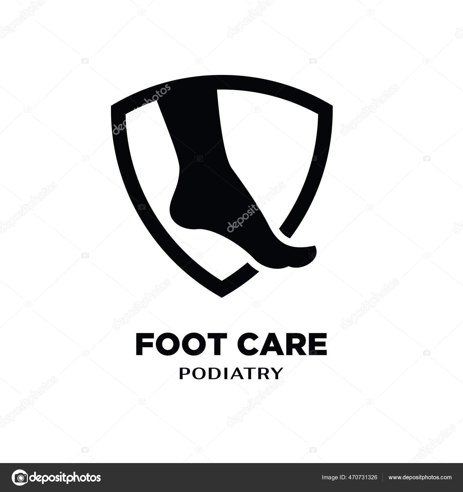 Ankle Foot Podiatry Vector Line Logo Icon Illustration Design Isolated ...