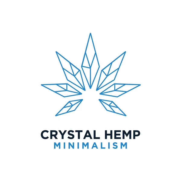 Premium Crystal Hemp Vector Logo Design Stock Vector by ©Vectorydesign ...