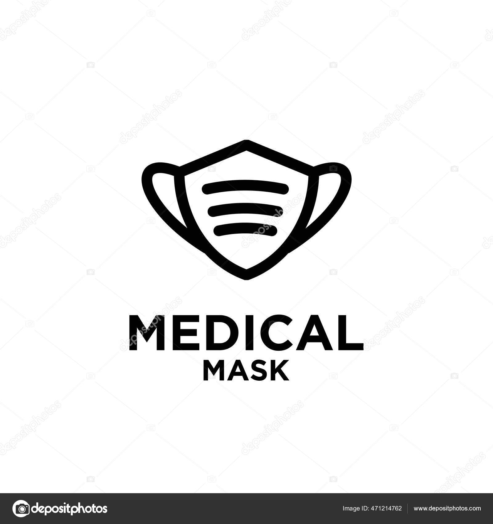 Logo Medical Face Mask Surgical Protective Icon Protect Covid Corona ...