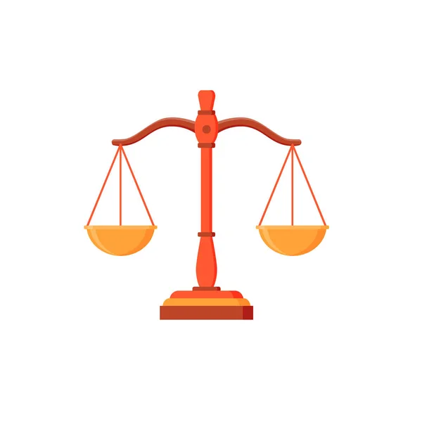 Unbalanced Scales Flat Logo Icon Illustration Stock Vector Image by ...