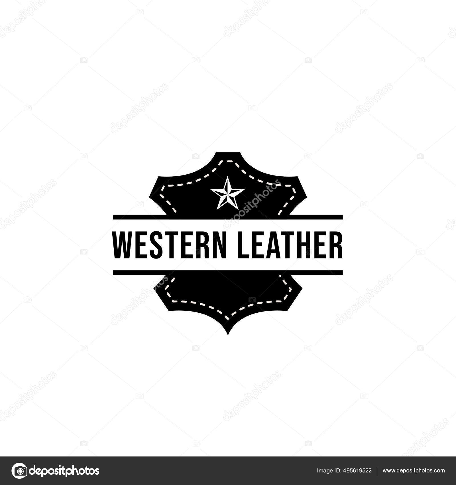 Leather Craft Logo Icon Design Vector Illustration Stock Vector Image ...
