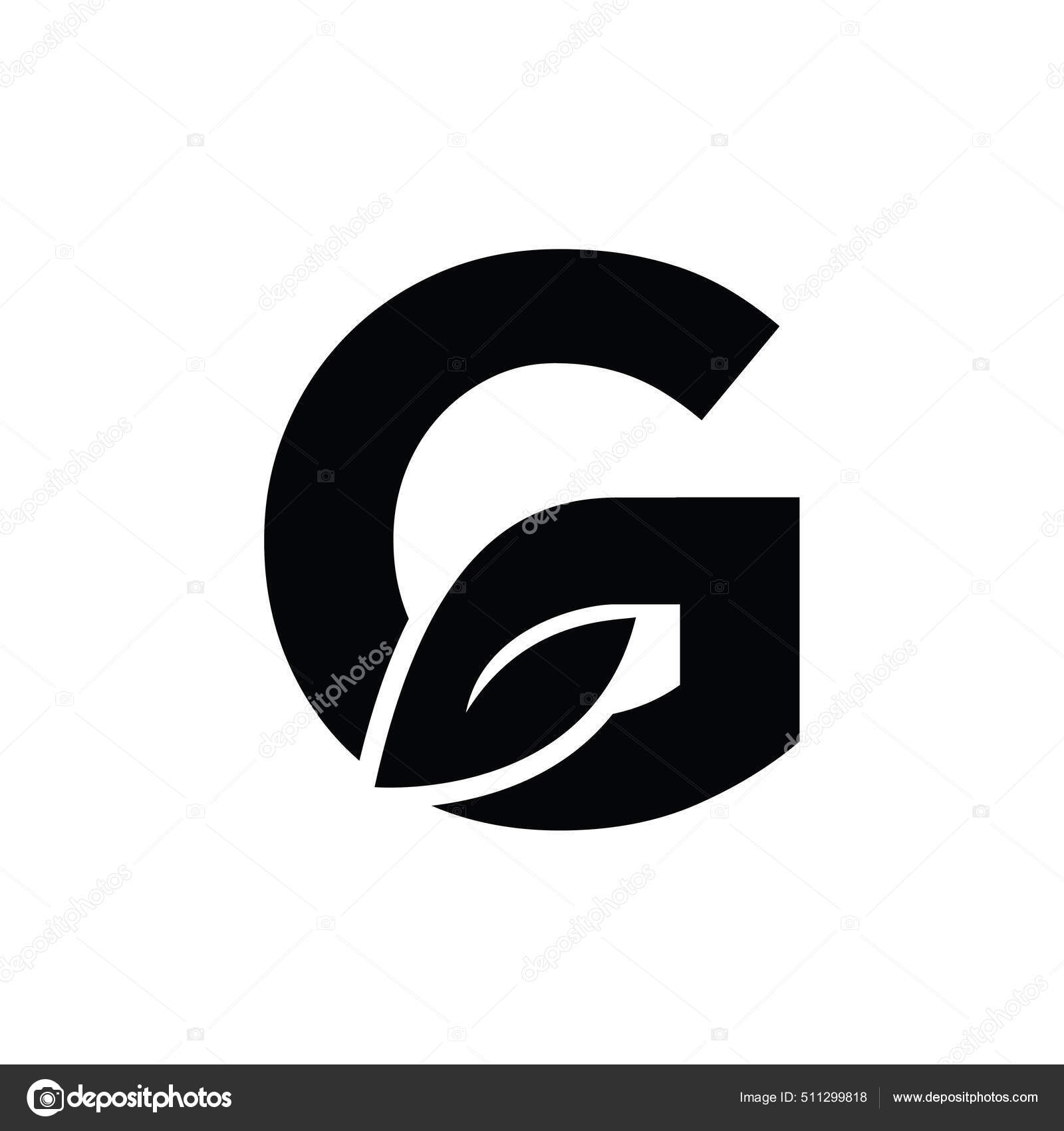 Capital Letter Leaf Font Vector Logo Icon Design Isolated White Stock ...