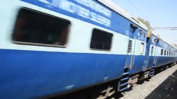 Indian Railways Passenger Train Rail Shot Window — Stock Video ...