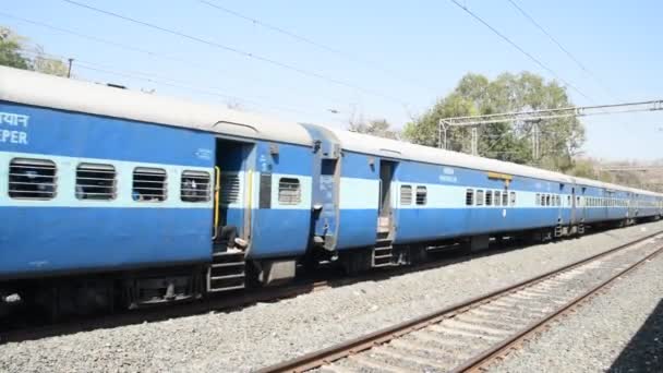 Indian Railways Passenger Train Rail Shot Window — Stock Video ...