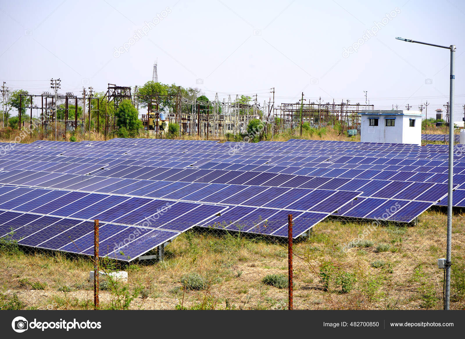 Solar Panels Farm Solar Cell Sunlight India — Stock Photo © CRSPHOTOS ...