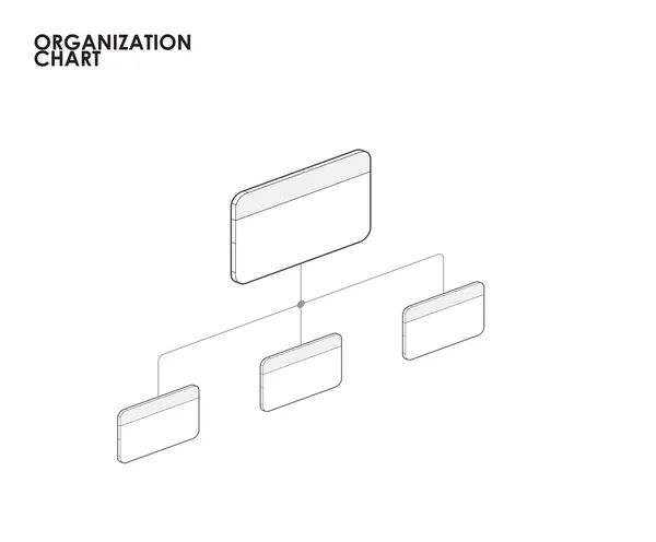 Organization chart infographics with tree. vector illustration Stock ...