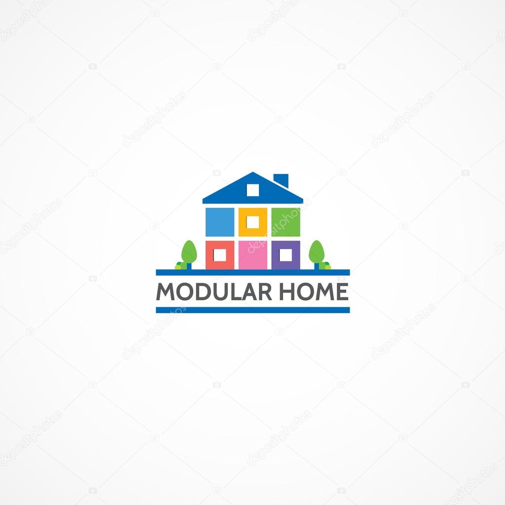 Modular home logo. Stock Vector Image by ©unien #114002582