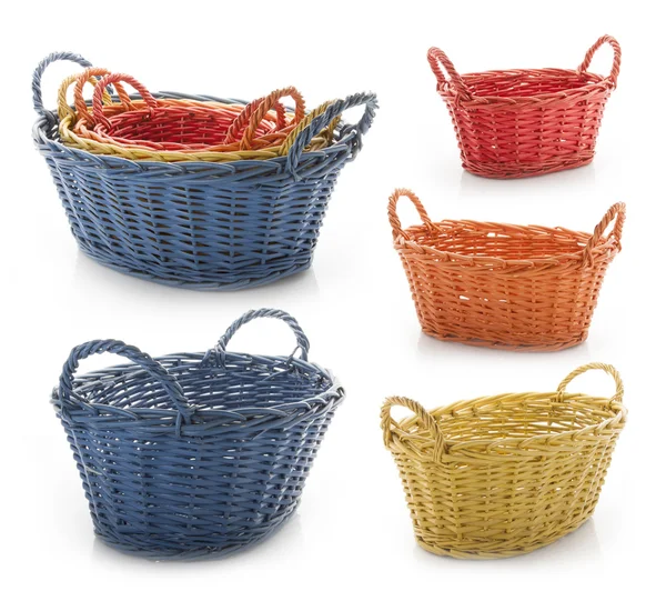 Baskets of different color Stock Photos, Royalty Free Baskets of ...