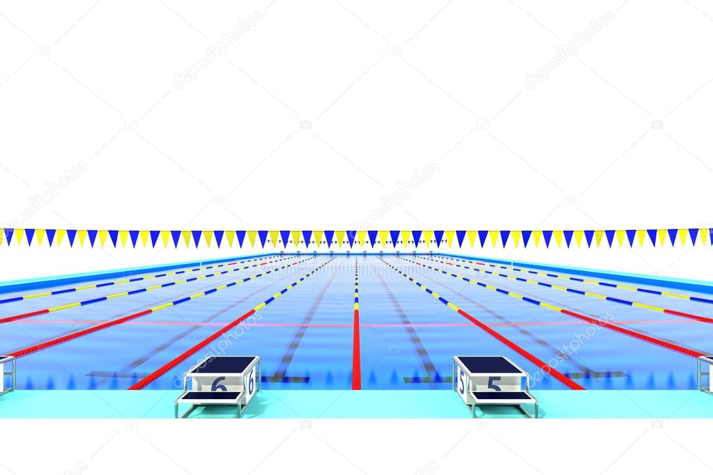 La vista desde los bloques de salida de la piscina de 50m 2022