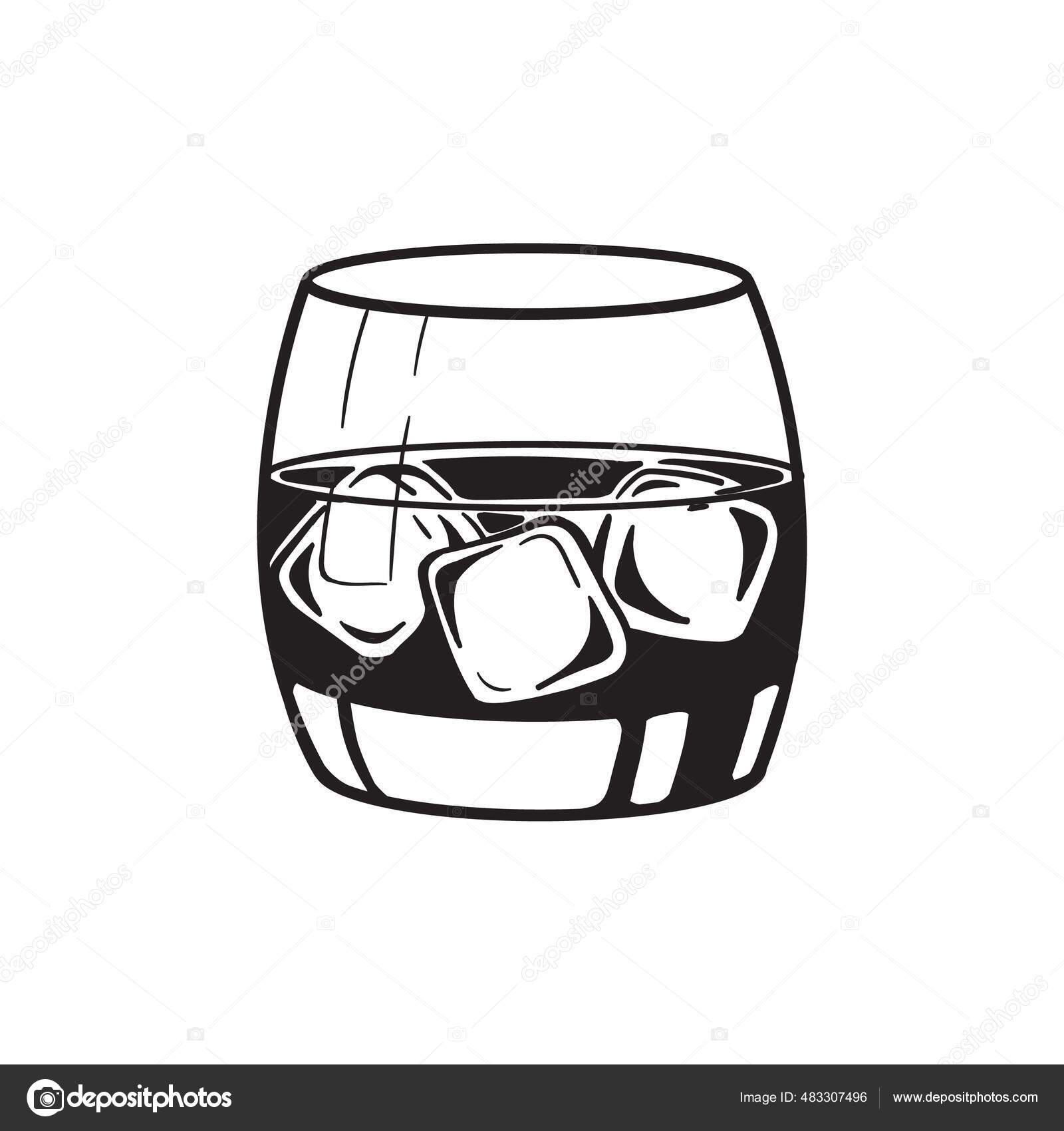 Drinking Glass Clip Art Black And White