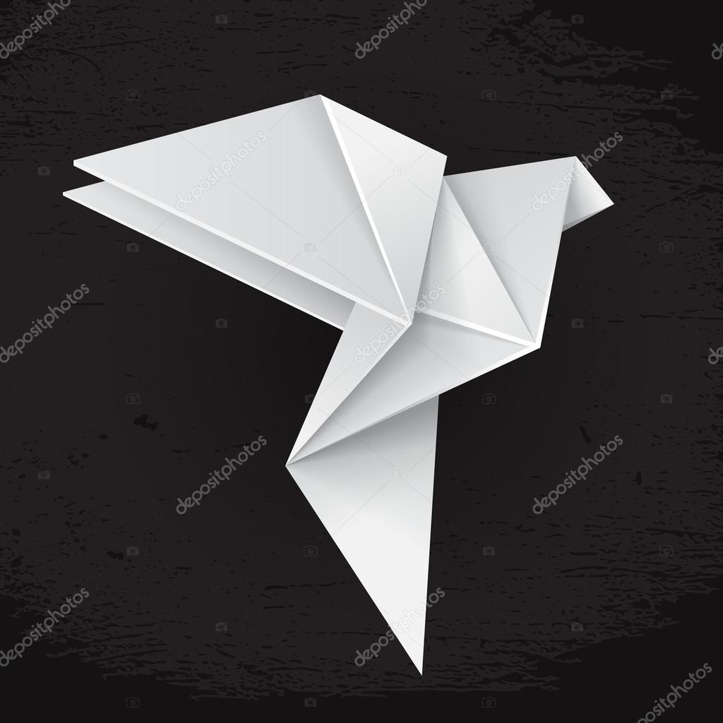 White origami dove Stock Vector Image by ©korinoxe #52690173
