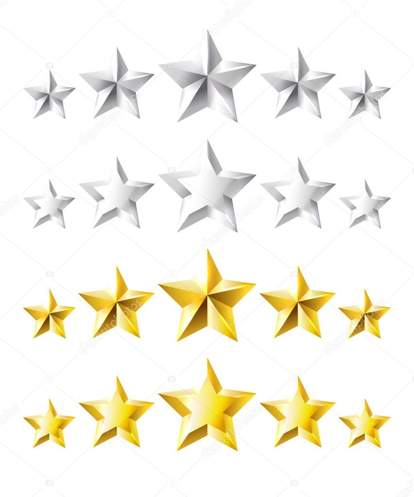 Five rating stars Stock Vector by ©korinoxe 76274031