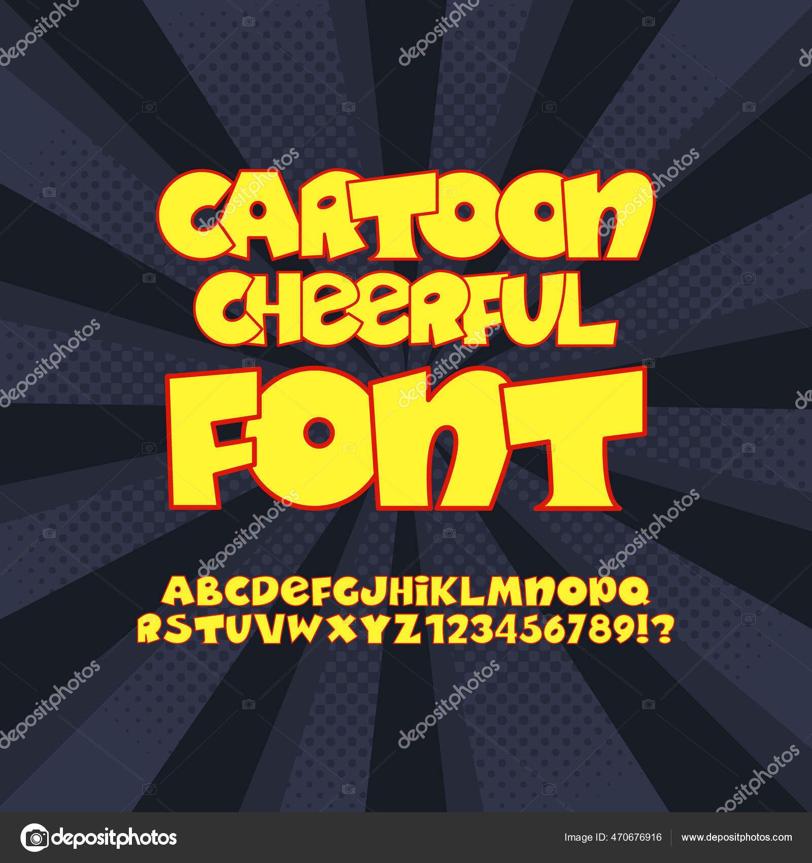 Modern retro Pop Art Font Effect. Comics superhero style font, alphabet ...