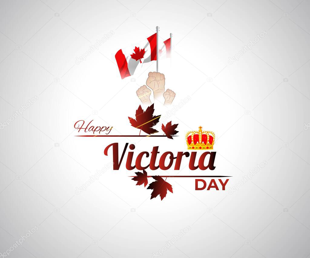 Saludo del concepto de ilustración vectorial del Feliz Día de Victoria ...