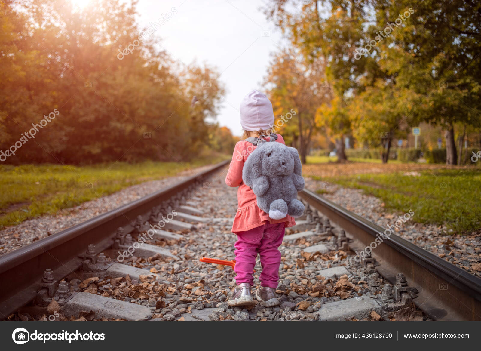 Baby Girl Walking Alone