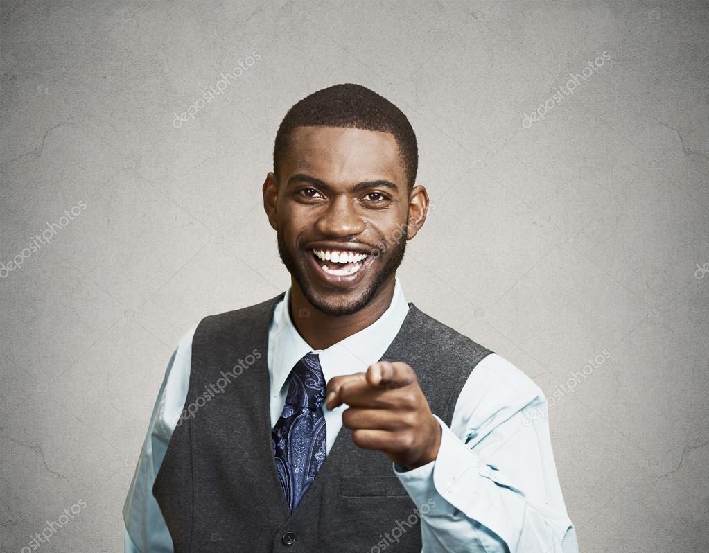 Man laughing pointing finger at someone Stock Photo by ©SIphotography ...