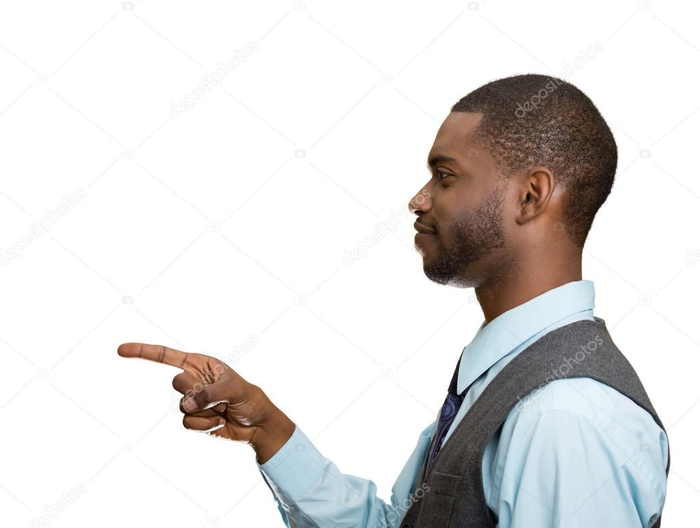 Man pointing at you with index finger — Stock Photo © SIphotography ...