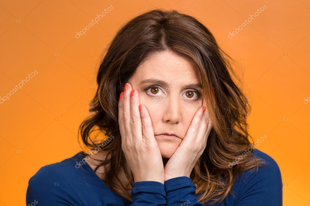 Depressed Human Face