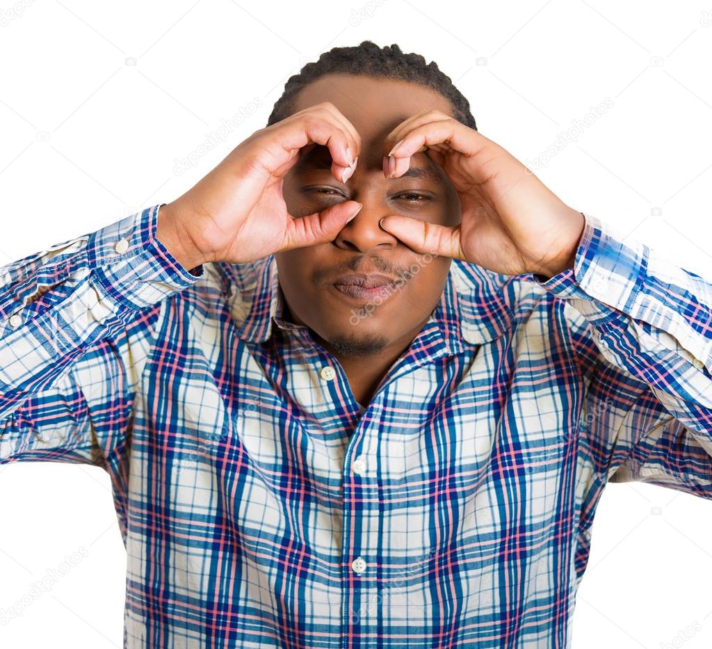 Man Searching For Something