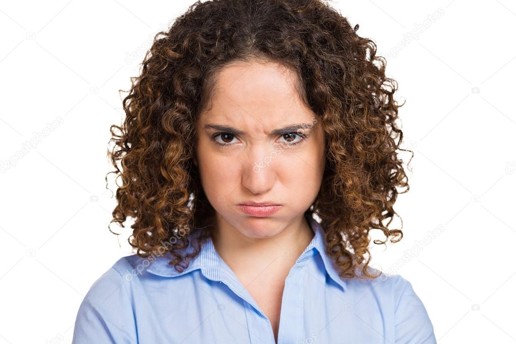 Angry, grumpy, young woman Stock Photo by ©SIphotography 53669915 Angry, grumpy, young woman Stock Photo by ©SIphotography 53669915
