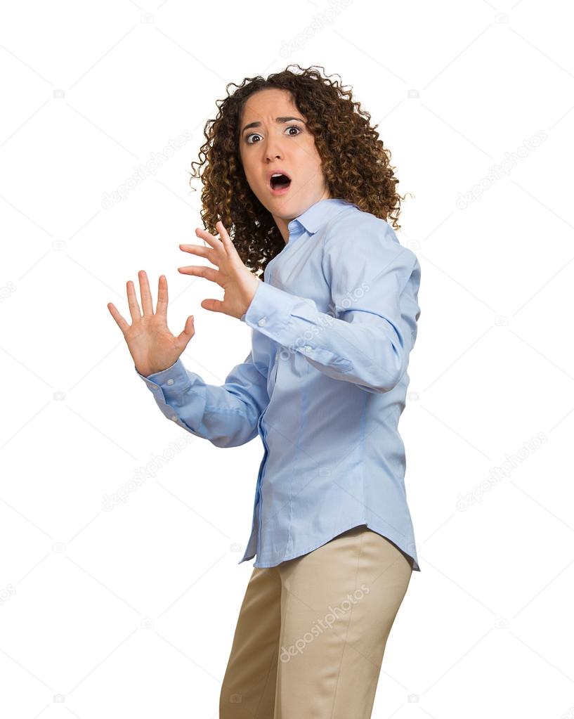 Scared woman — Stock Photo © SIphotography #53687385