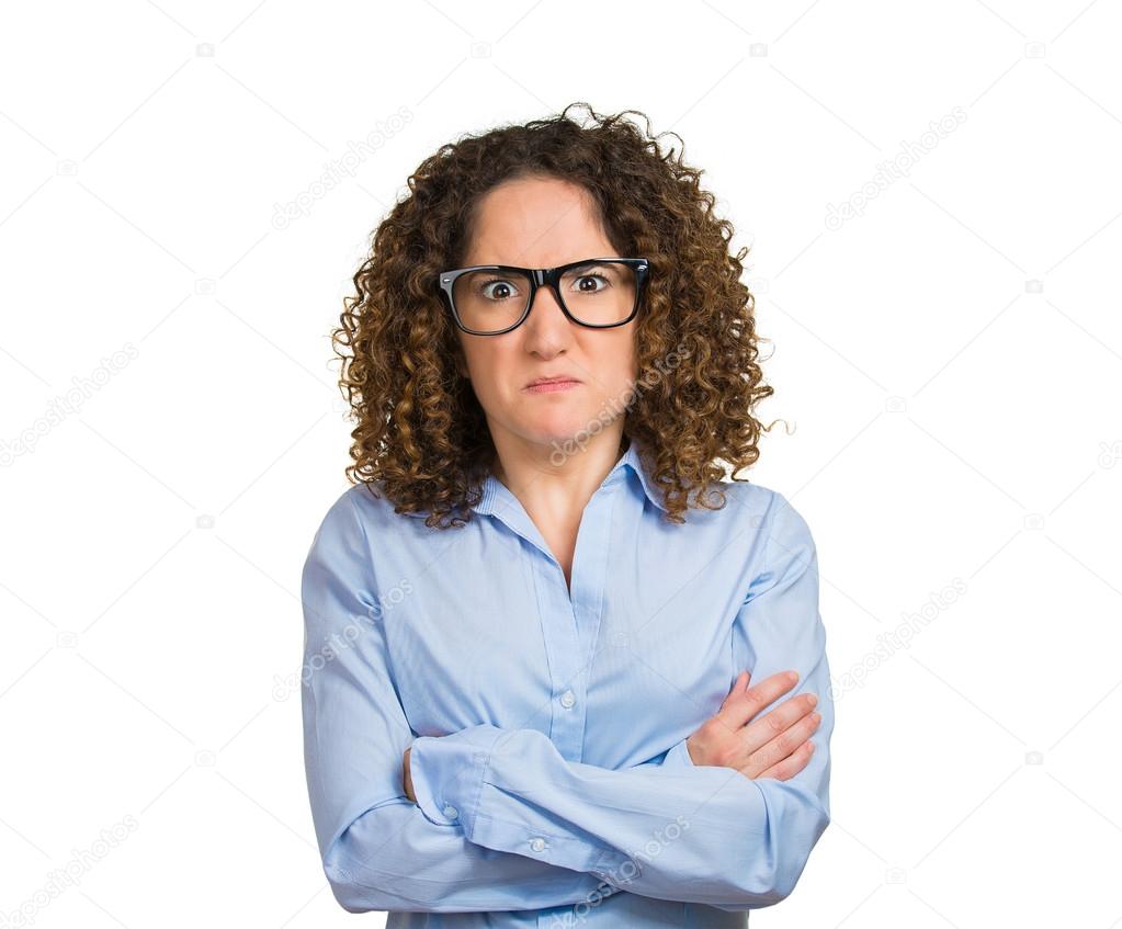 Angry grumpy jealous woman Stock Photo by ©SIphotography 53687705