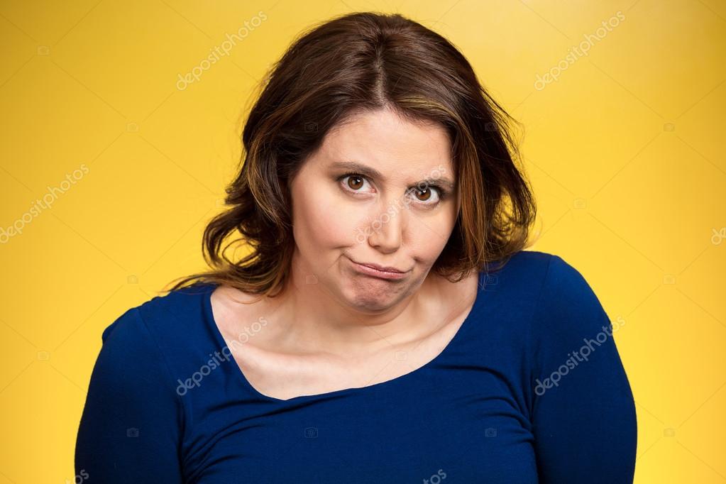 Pissed off, angry, grumpy middle aged woman Stock Photo by ...