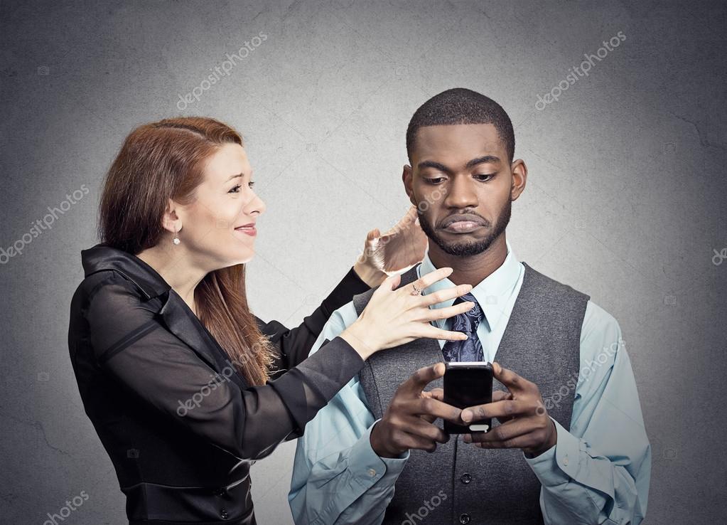 Obsessed with phone work Stock Photo by ©SIphotography 56601293