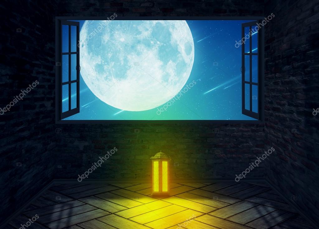 Open Window At Night Wallpaper