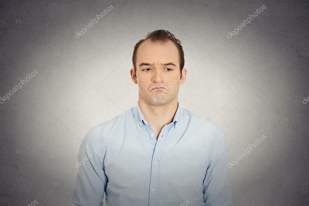 Angry sad annoyed skeptical, grumpy business man Stock Photo by ...